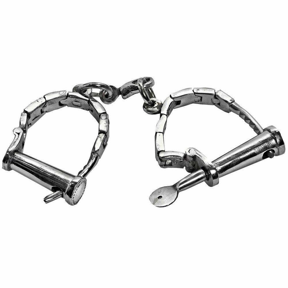 Nickel Steel Authentic Adjustable Twist Key Wrist Shackles Cuffs | Fet ...